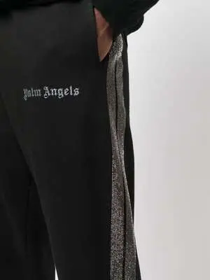 Palm Angels Logo-print Cotton Track Pants - Black
