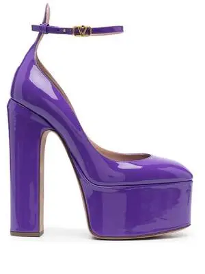 Valentino Garavani Tan-go 155mm Platform Pumps - Purple