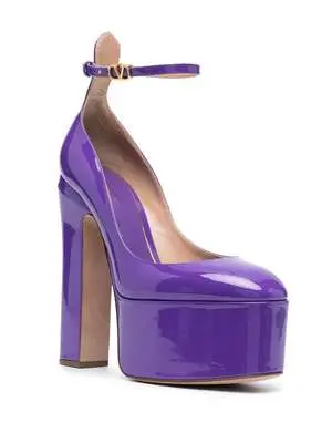 Valentino Garavani Tan-go 155mm Platform Pumps - Purple