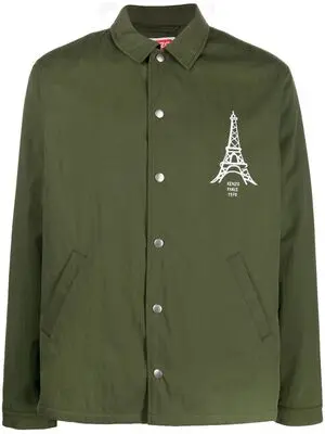 Kenzo Chest Logo-print Shirt Jacket