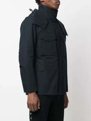 Stone Island Feather-down Hooded Jacket - Blue
