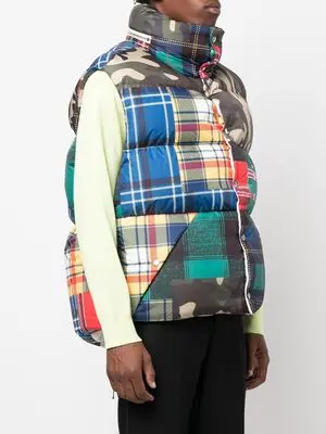 Khrisjoy Patchwork-print Padded Gilet