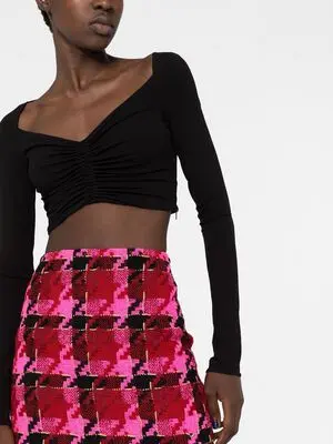 Versace V-neck Cropped Blouse