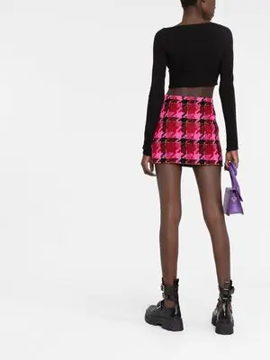 Versace V-neck Cropped Blouse
