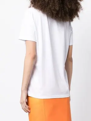 MSGM Logo-print Cotton T-shirt - White