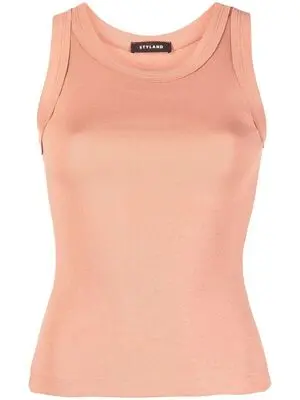 STYLAND Organic Cotton Vest Top - Neutrals