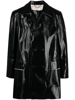 MAISON MARGIELA Coated Double-breasted Coat