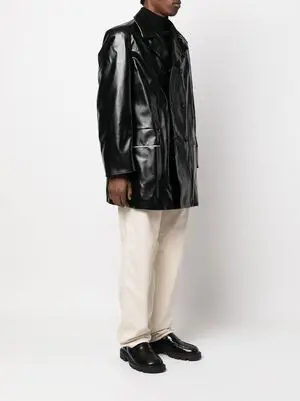 MAISON MARGIELA Coated Double-breasted Coat