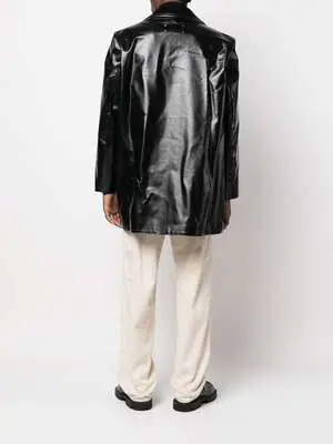 MAISON MARGIELA Coated Double-breasted Coat