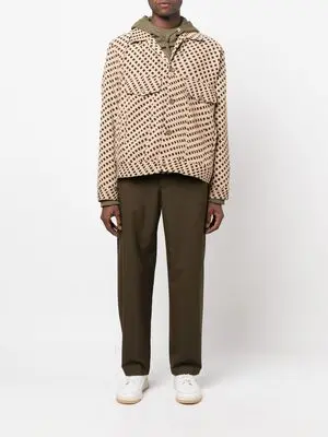 SONG FOR THE MUTE Geometric-print Shirt-jacket
