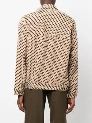 SONG FOR THE MUTE Geometric-print Shirt-jacket