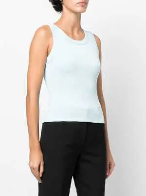 STYLAND Organic Cotton Vest Top - Blue