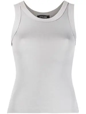 STYLAND Organic Cotton Vest Top - Grey