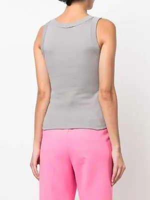 STYLAND Organic Cotton Vest Top - Grey