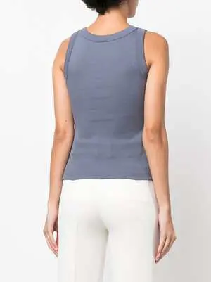 STYLAND Organic Cotton Vest Top - Blue