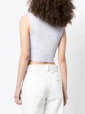 DION LEE Ribbed Corset Top