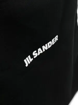 JIL SANDER Logo-print Tote Bag - Black
