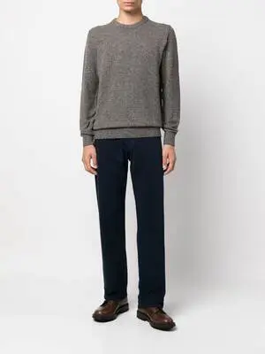 Barbour Crewneck Knitted Jumper - Brown