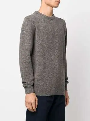 Barbour Crewneck Knitted Jumper - Brown