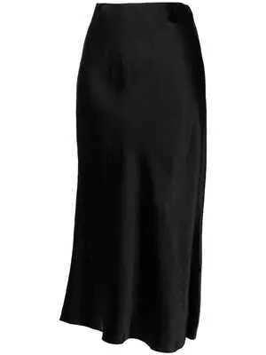 Vince High-waisted Midi Skirt - Black