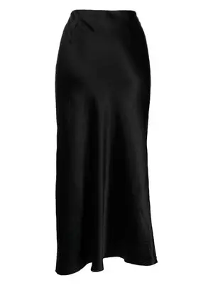 Vince High-waisted Midi Skirt - Black