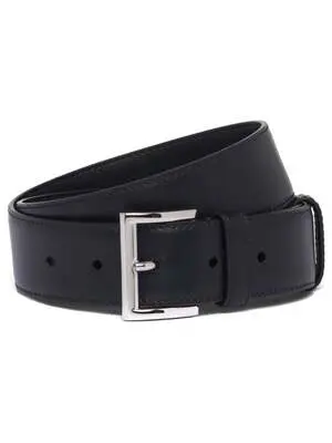 PRADA Prada Triangle-Logo Leather Belt