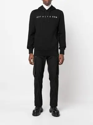 1017 Alyx 9sm Studded Logo Hoodie - Black