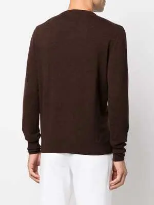 BALLANTYNE Crew Neck Cashmere Jumper - Brown