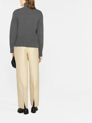 JIL SANDER Roll-neck Cashmere Jumper - Grey