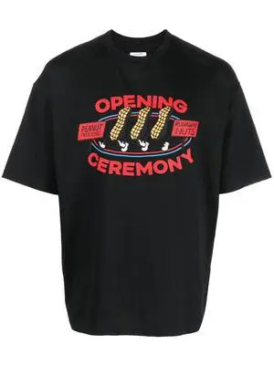 Opening Ceremony Peanuts Logo Cotton T-shirt