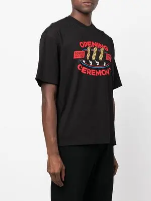 Opening Ceremony Peanuts Logo Cotton T-shirt