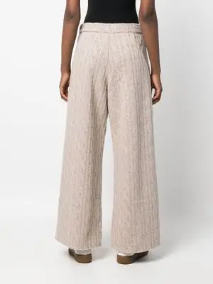 Opening Ceremony Logo-embroidered Cable-knit Trousers