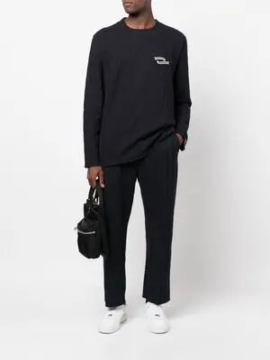 Opening Ceremony Embroidered-logo Cable Knit Trousers