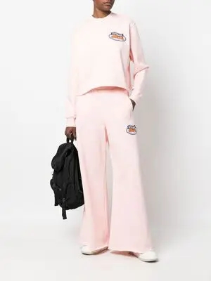 Opening Ceremony Brioches Cotton-jersey Track Pants - Pink