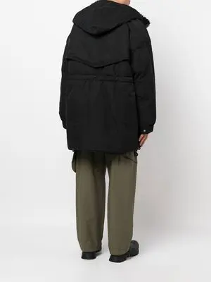 Sacai Padded Zip-up Parka - Black
