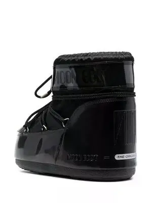Moon Boot Icon Low Glance Lace-up Boots - Black