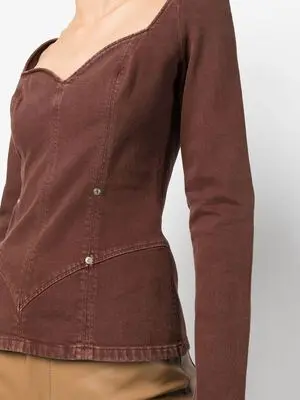 Stella McCartney Sweetheart Denim Top