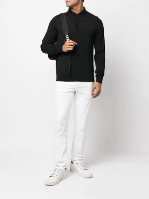 BOSS Long-sleeve Polo Shirt - Black