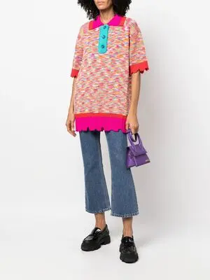 Andersson Bell Knitted Short-sleeved Polo Shirt