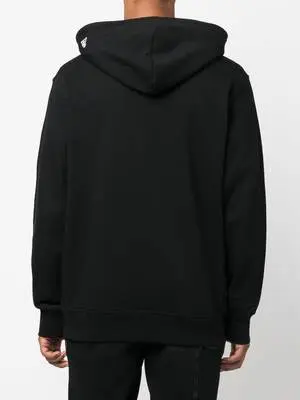 Yohji Yamamoto Quote-patch Drawstring Hoodie