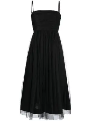 Zimmermann Strapless Tulle Midi Dress - Black