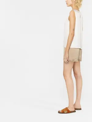 Theory Silk Sleeveless Top - White