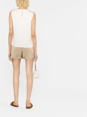 Theory Silk Sleeveless Top - White