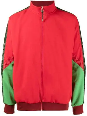 TOGA VIRILIS Colour-block Zipped Sweater With High Neck And Panelled Design