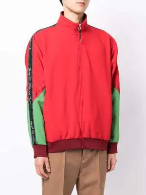 TOGA VIRILIS Colour-block Zipped Sweater With High Neck And Panelled Design