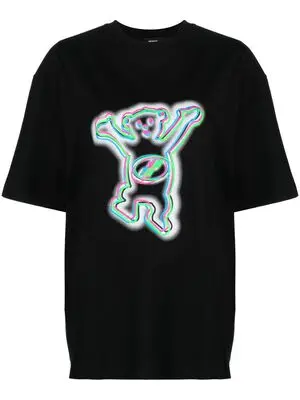 We11Done Teddy Print T-shirt - Black