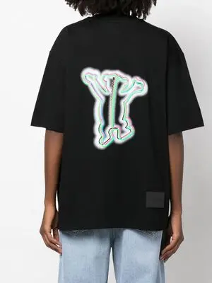 We11Done Teddy Print T-shirt - Black
