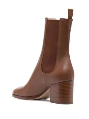 GIANVITO ROSSI Block-heel Leather Chelsea Boots
