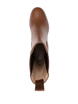 GIANVITO ROSSI Block-heel Leather Chelsea Boots