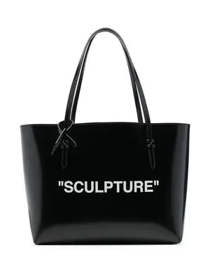 Off-White Slogan-print Tote Bag - Black
